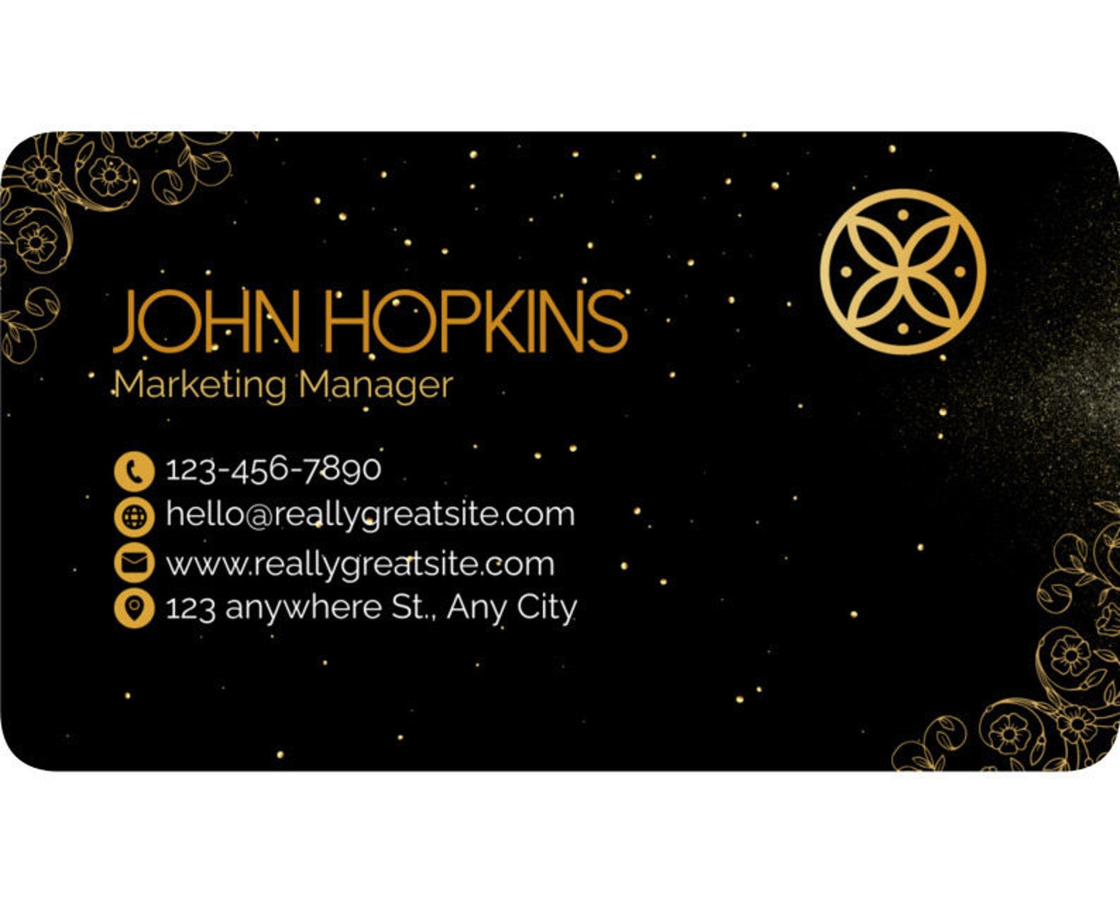 Business Card Template, Instant Download, Printable Business Card ...