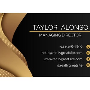 Business Card Template, Instant Download, Printable Business Card ...