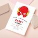 Editable Lightning Superhero Invitation Template,editable Superhero ...