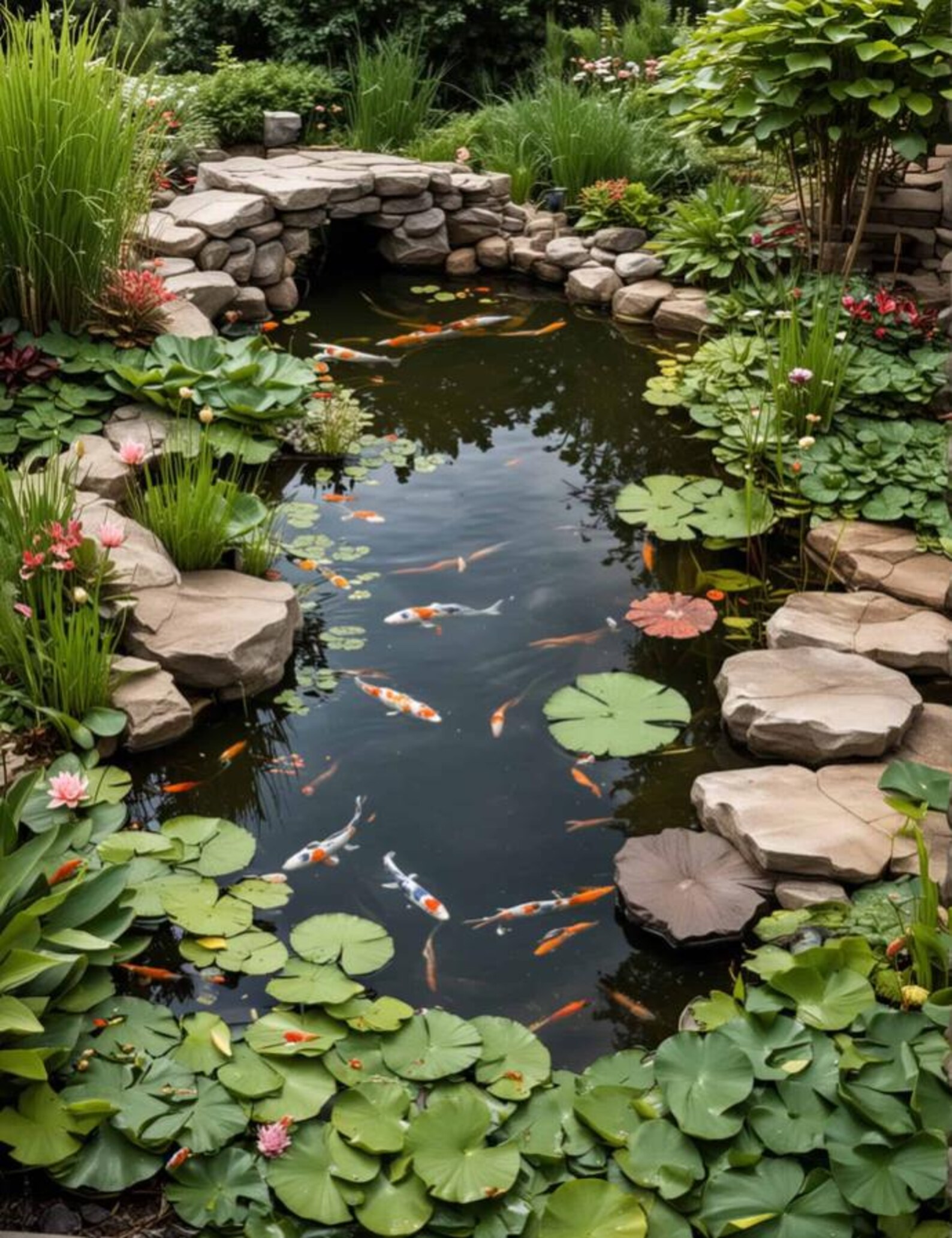 Custom Koi Pond Design Service - Complete Personalised Design Just for ...