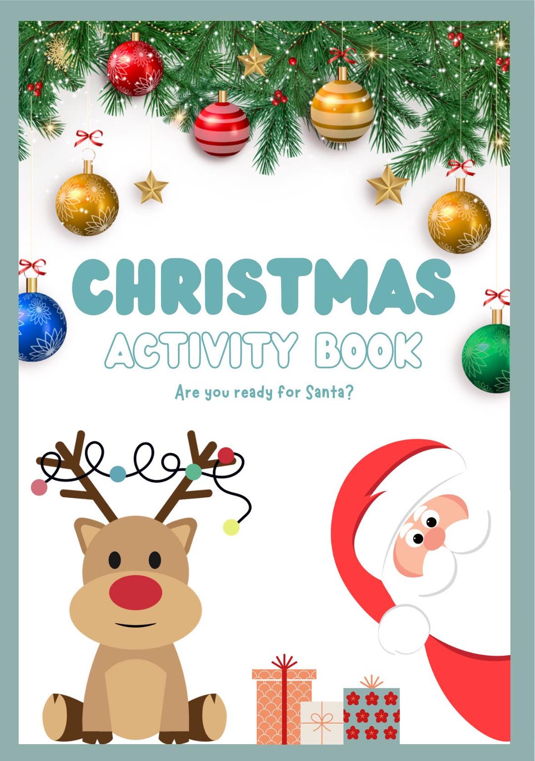 Christmas Activity Book, Christmas Colouring, Christmas Kids Activities ...