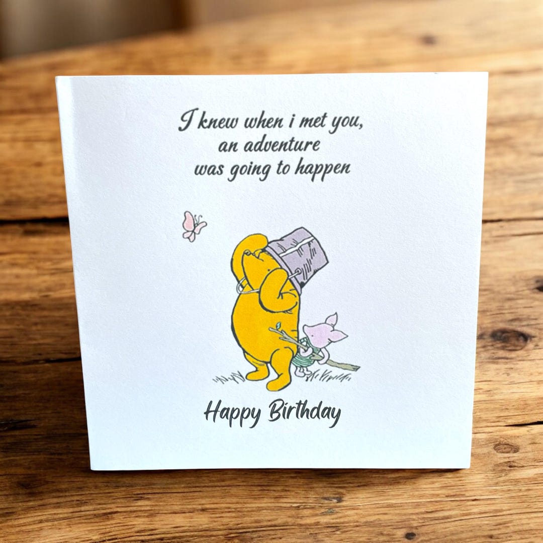 Extraordinary Winnie The Pooh Birthday Card Gallery