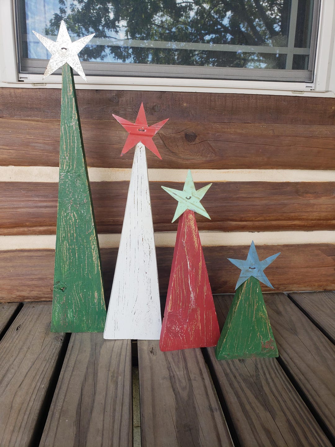 Rustic Wooden Trees - Etsy