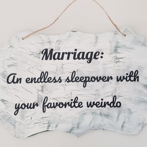 Cute Funny Marriage Sign - Etsy