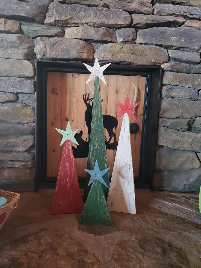 Rustic Wooden Trees - Etsy