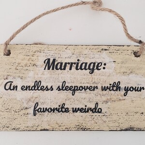 Cute Funny Marriage Sign - Etsy