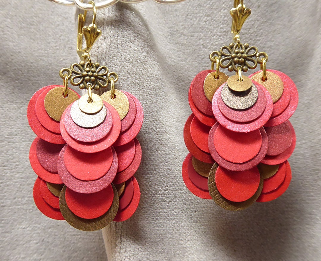 Paper Earrings From Beccasblend - Etsy