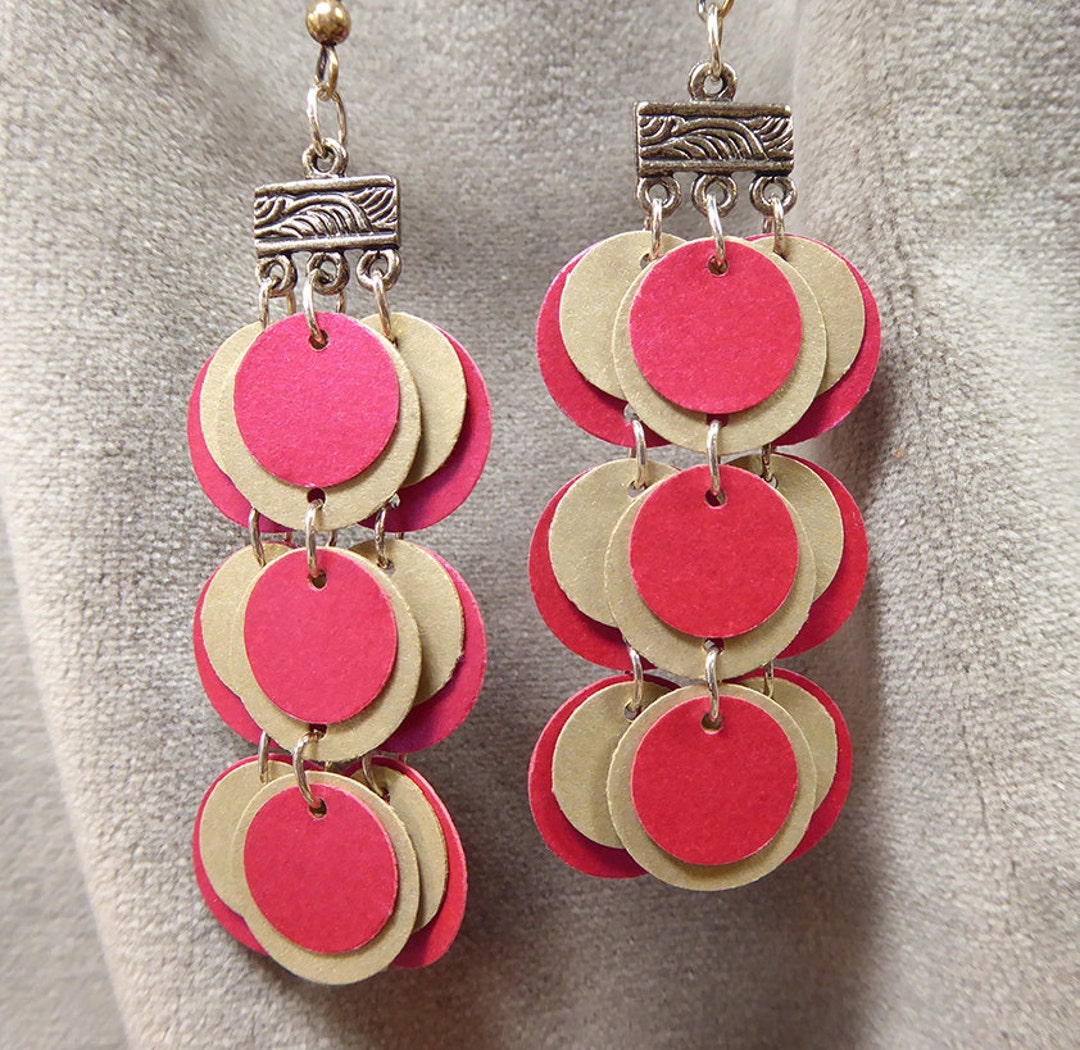 Paper Earrings From Beccasblend - Etsy