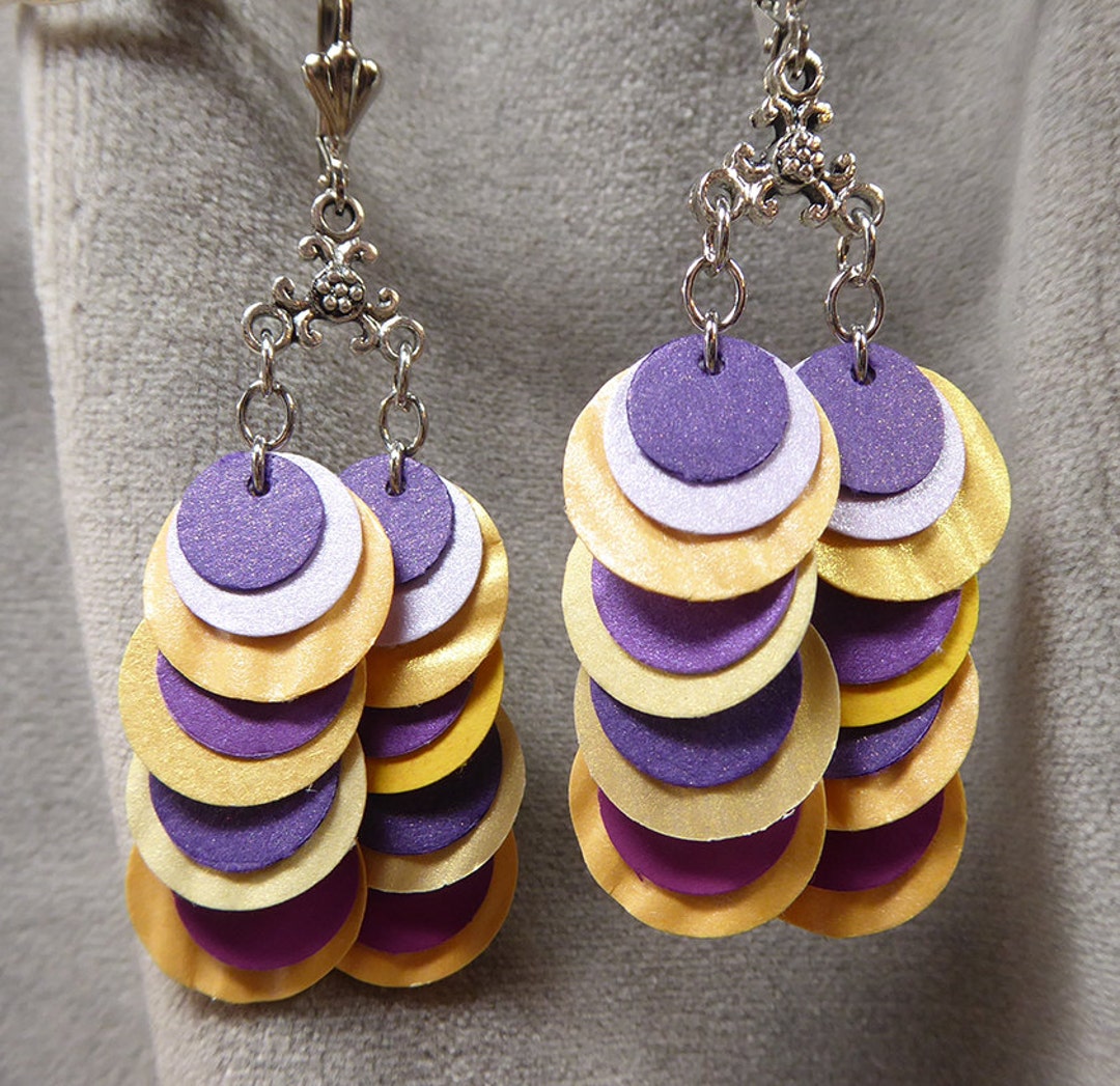 Paper Earrings From Beccasblend - Etsy