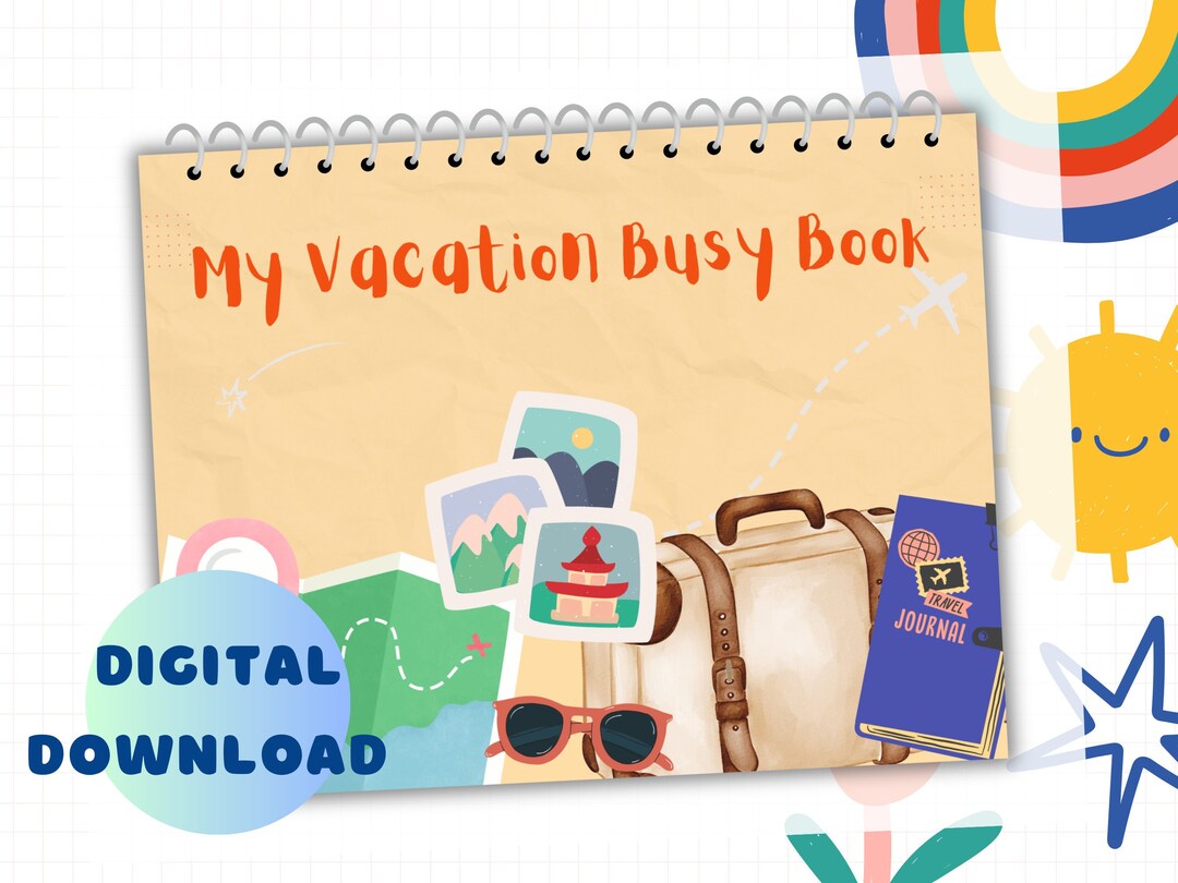 Vacation Busy Book, Pretend Play, Preschool Printable, Busy Book ...