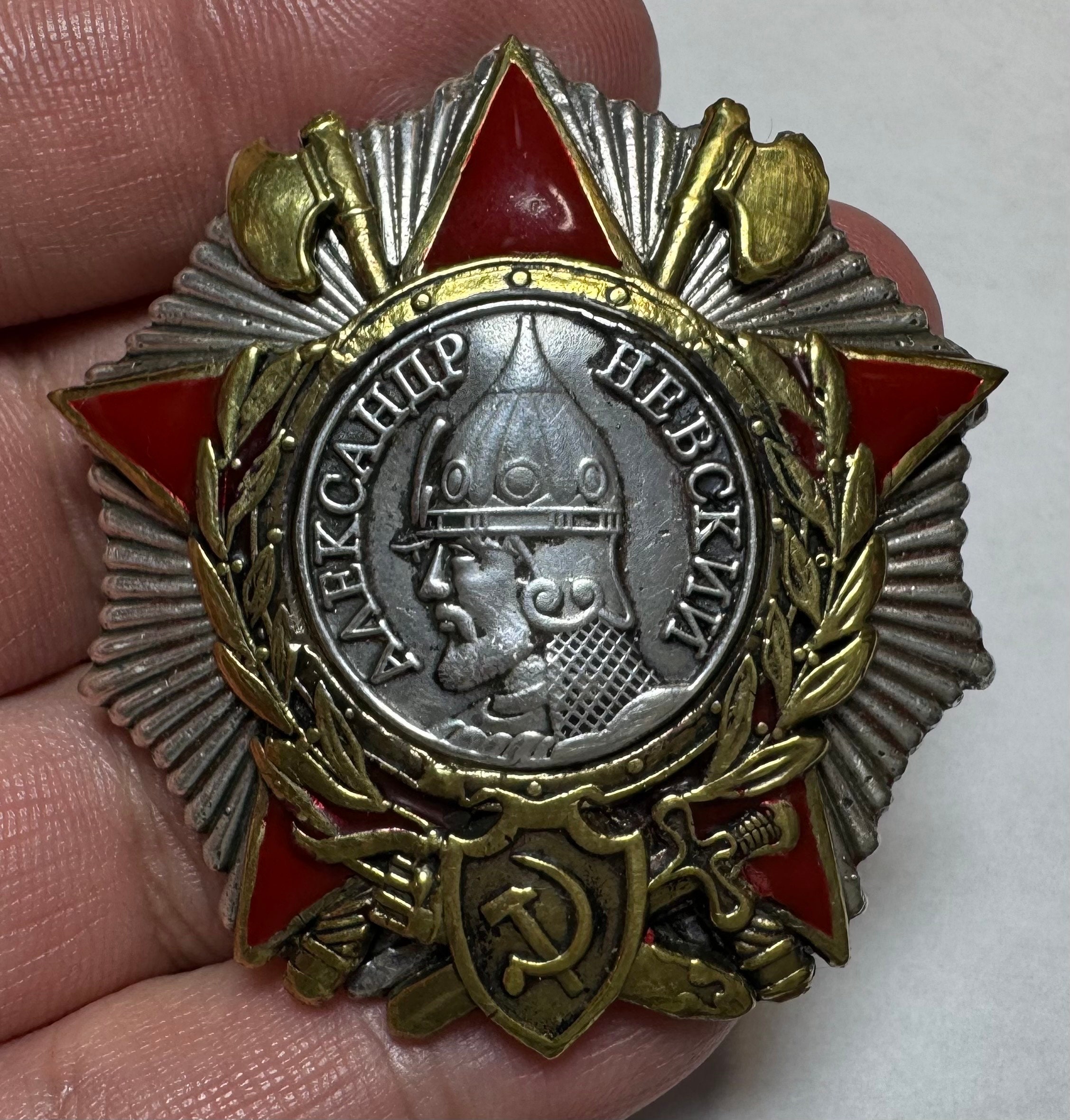 Order of Nevsky Replica, Silver Brass - Etsy