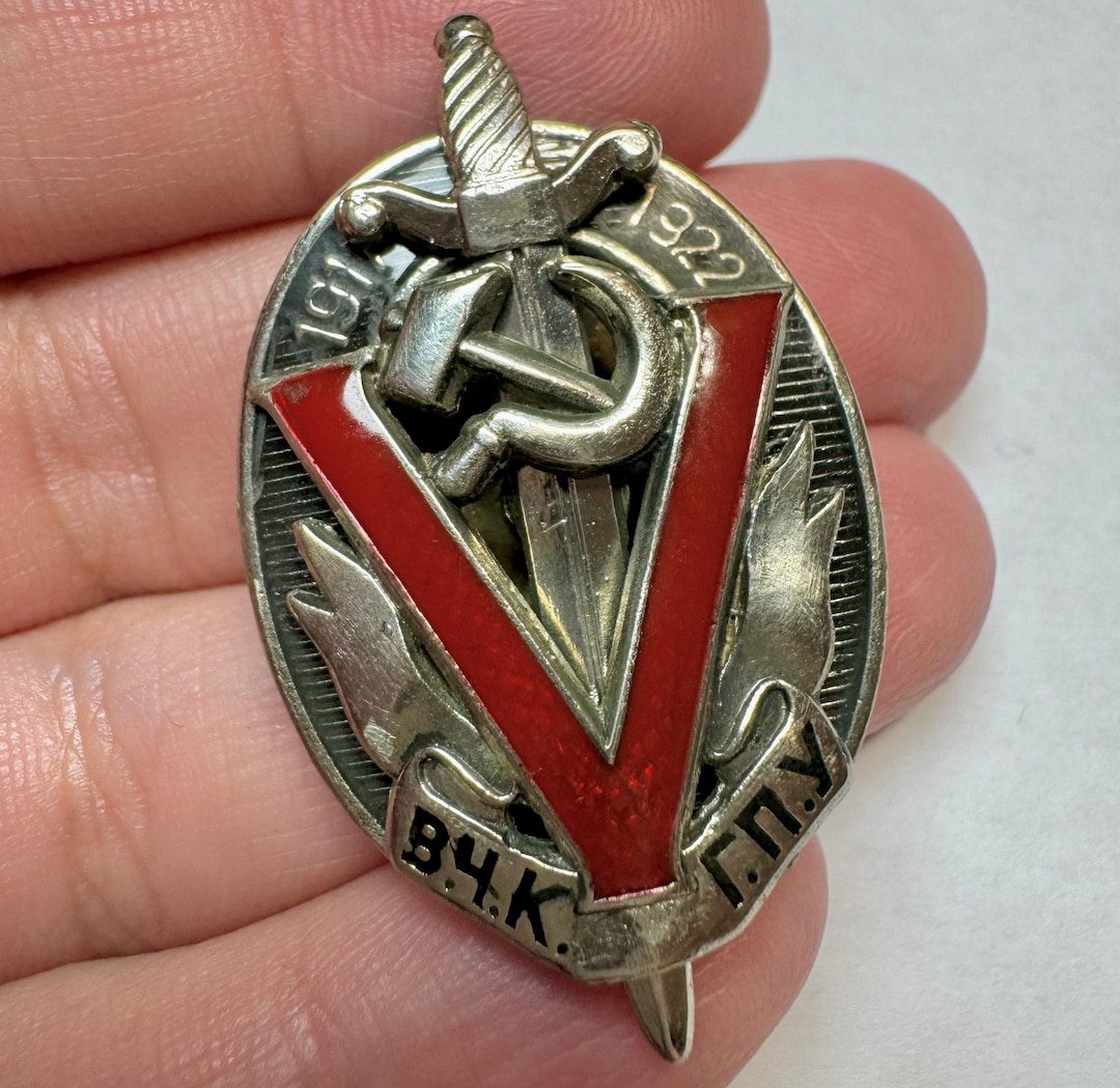 Badge Honorary Employee of the Cheka GPU for 5 Years (replica) - Etsy