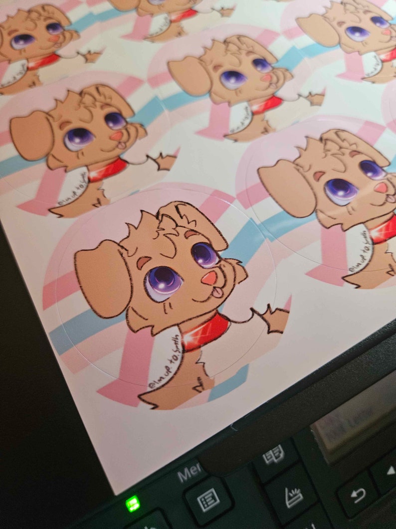 Furry Pride Sticker: Transgender Ally Weatherproof Gloss (2" Diameter ...