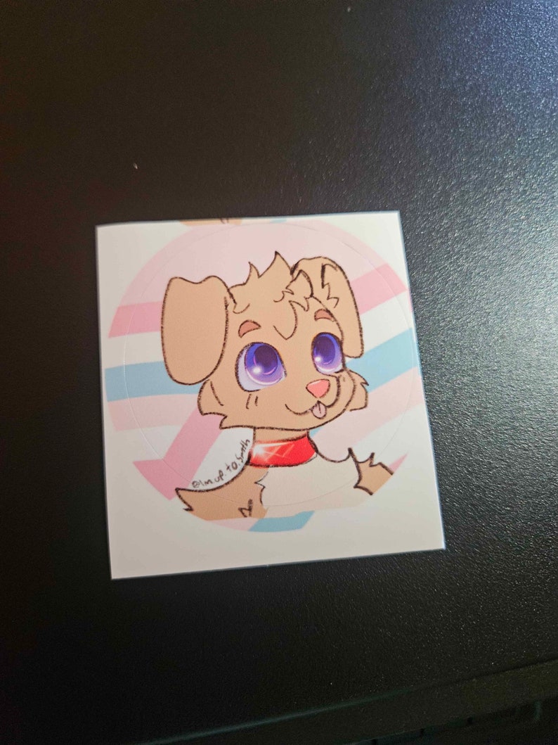 Furry Pride Sticker: Transgender Ally Weatherproof Gloss (2" Diameter ...