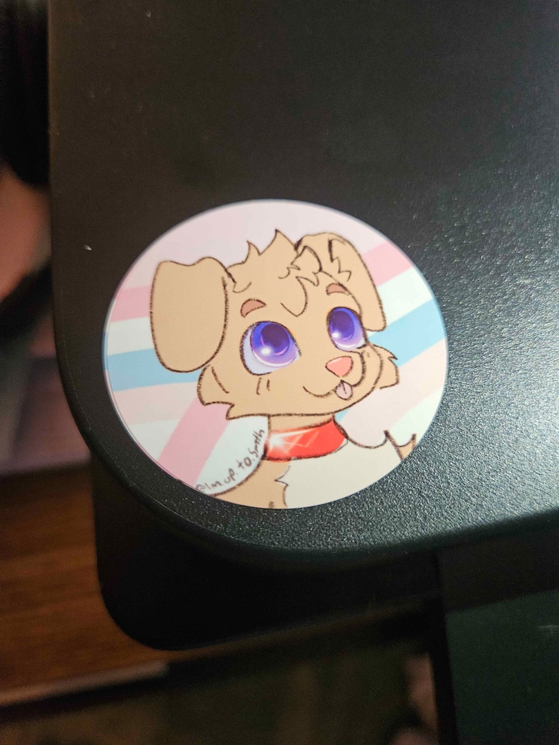 Furry Pride Sticker: Transgender Ally Weatherproof Gloss (2" Diameter ...