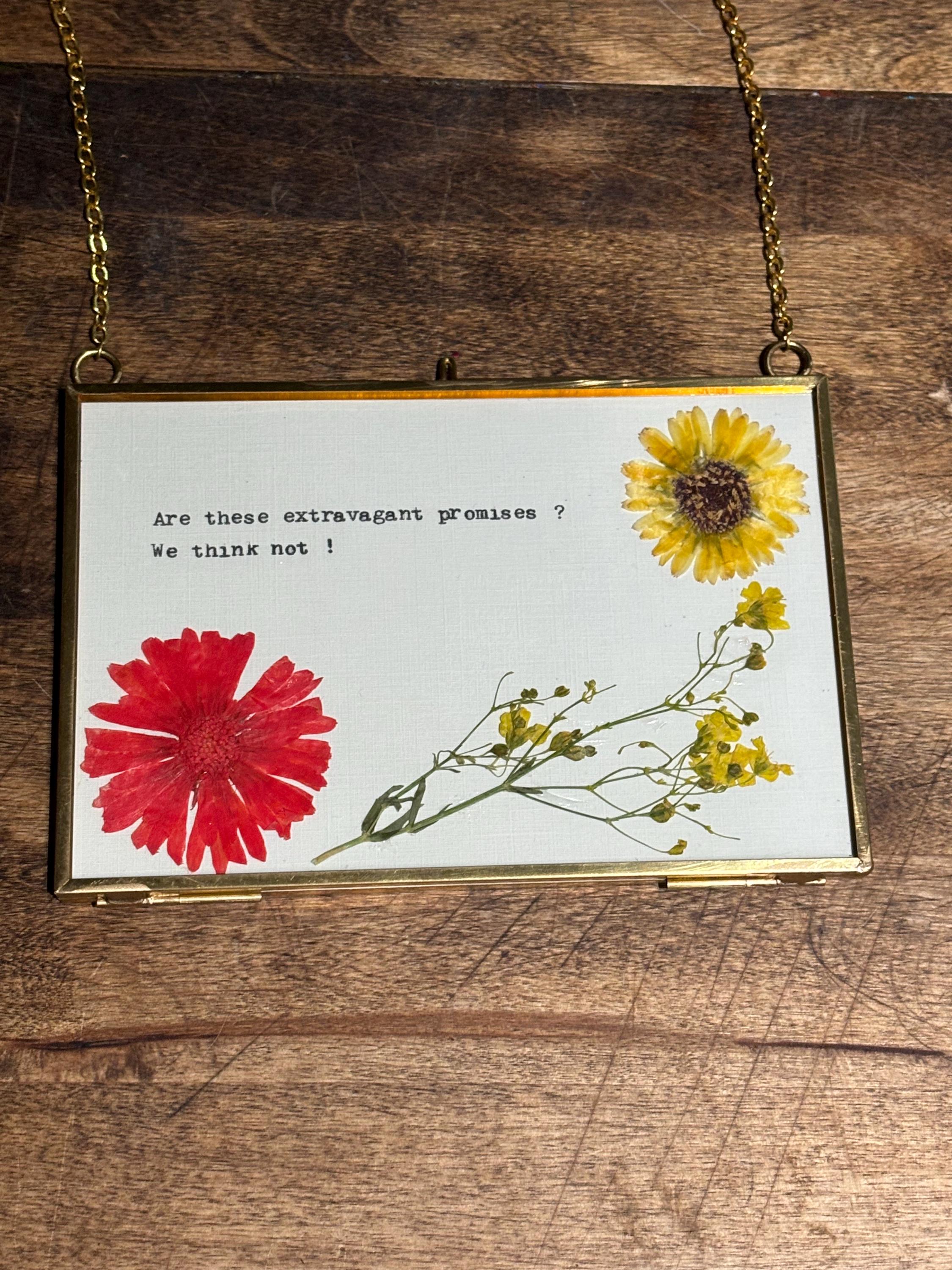 Sobriety Decor, the Promises, Recovery Art, Wall Hanging, Dried Flowers ...