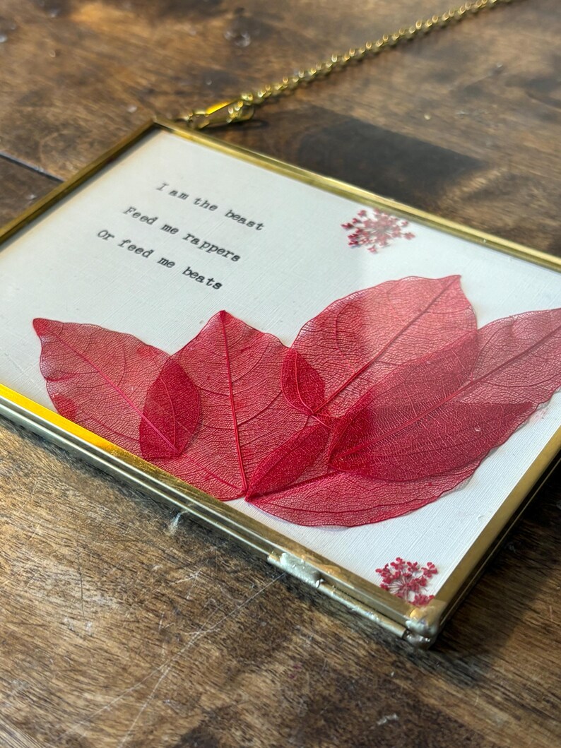 Lil Wayne Fan Art, Wall Hanging, Rap Art, Pressed Flowers, Home Decor ...