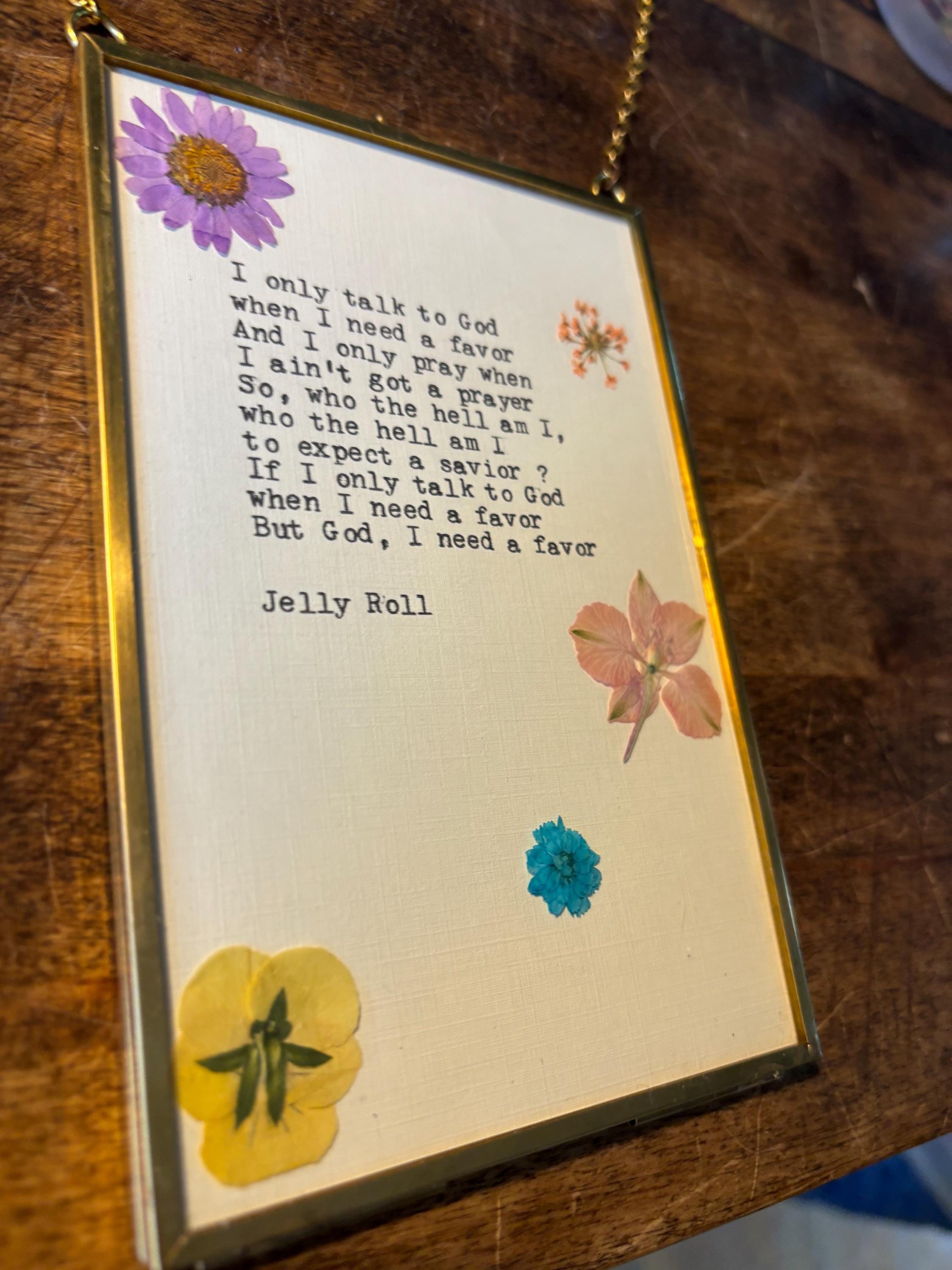 Rap Fan Art, Recovery, Sobriety, Wall Hanging, Pressed Flowers, Home ...