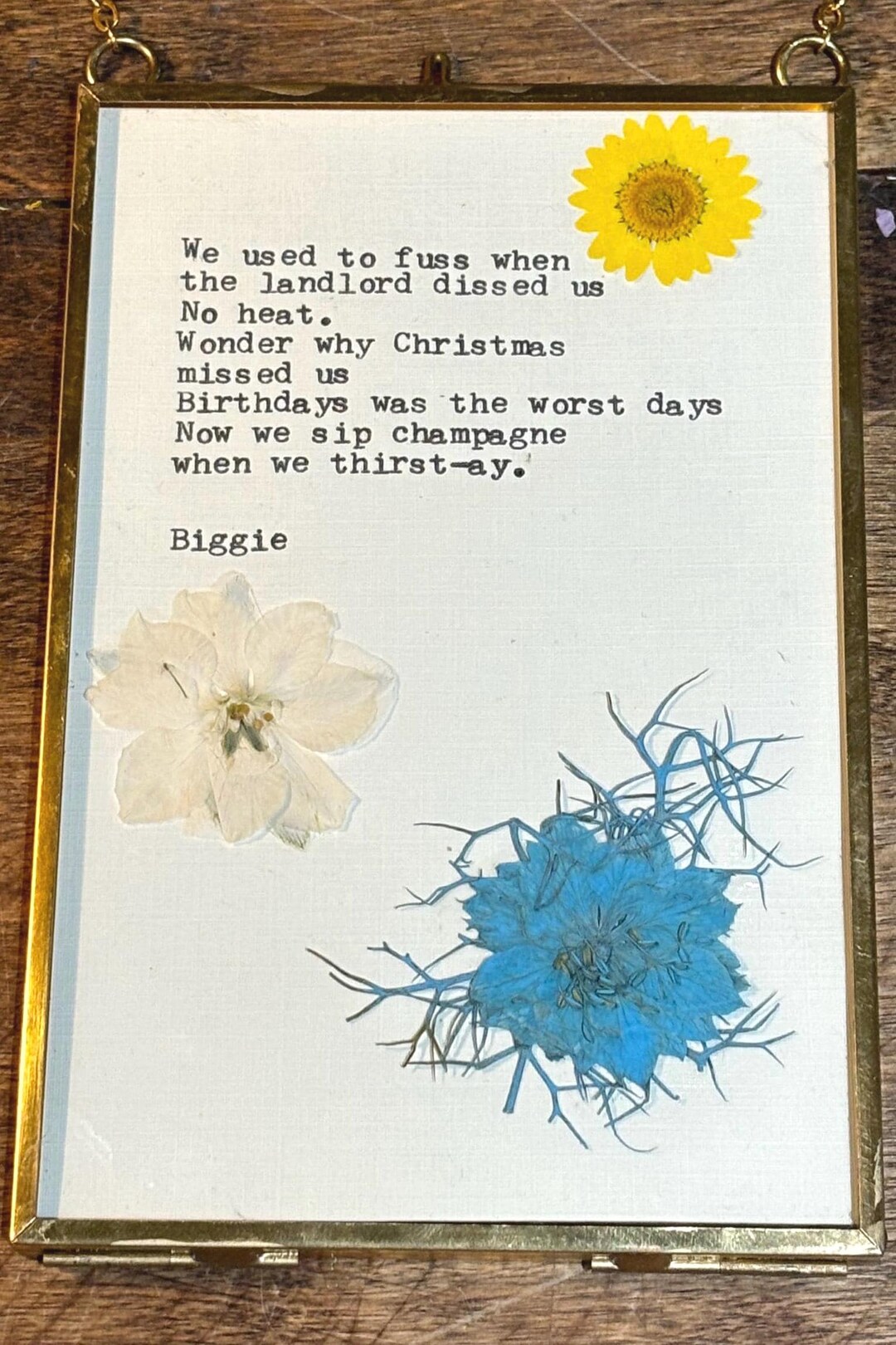 Rap Fan Art, Wall Hanging, Pressed Flowers, Home Decor, Rap, Hip Hop ...