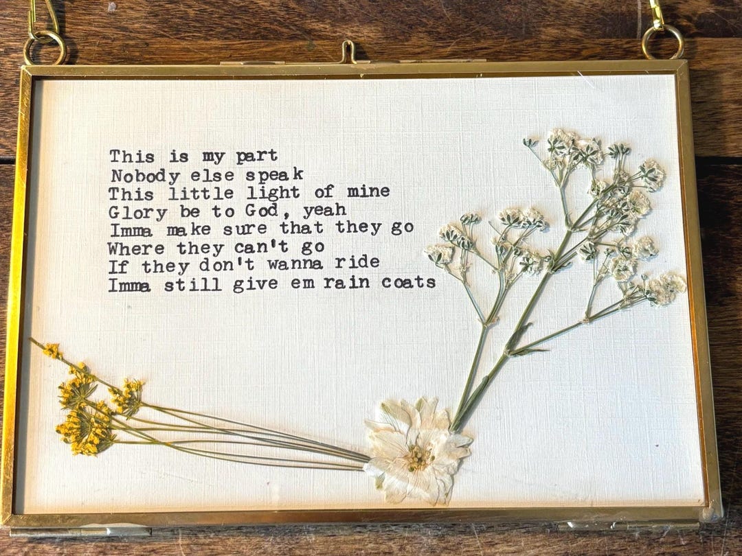 Chance the Rapper Fan Art, Wall Hanging, Pressed Flowers, Chicago Rap ...