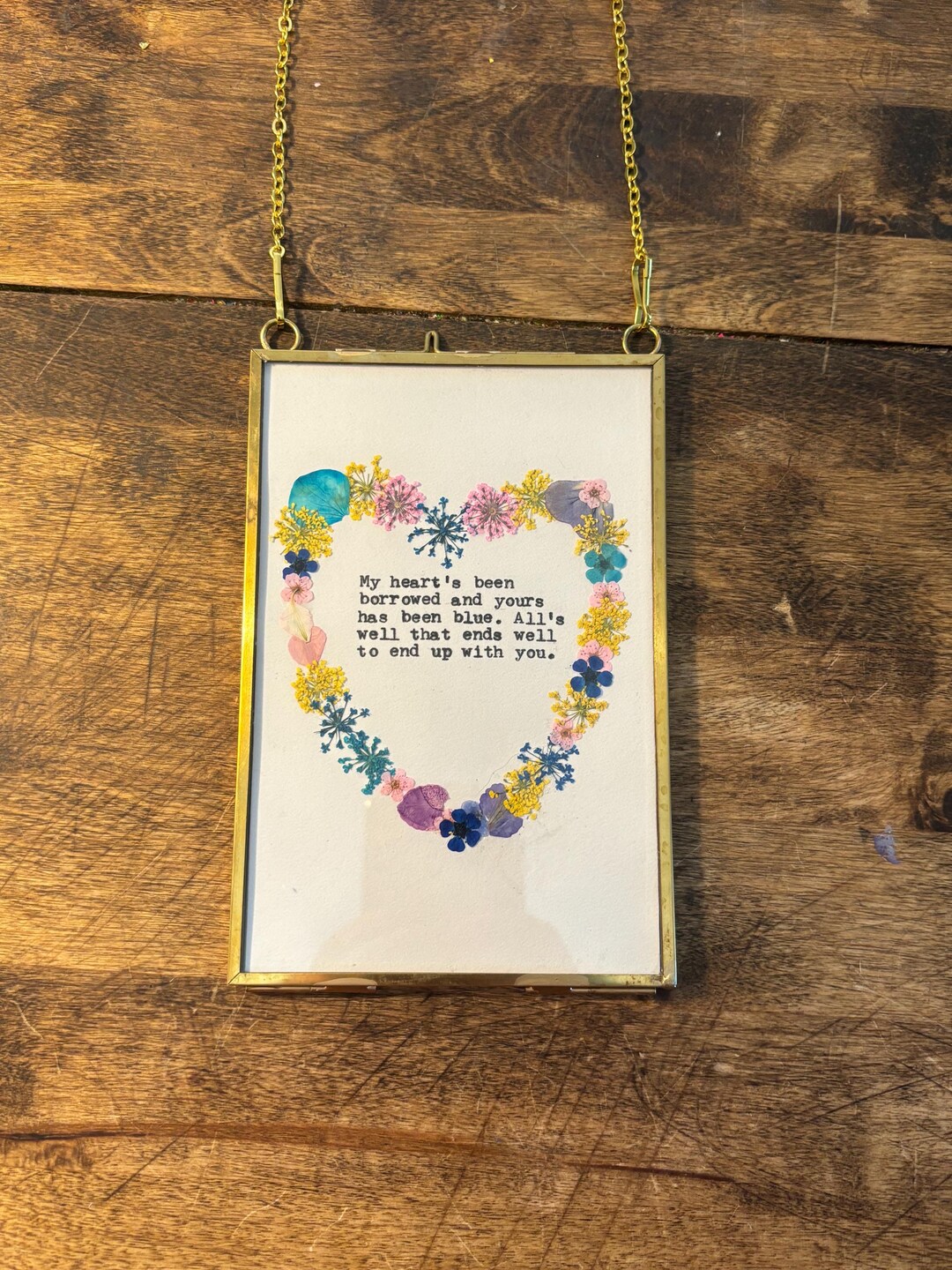 Taylor Swift Home Decor, Lover Fan Art, Wall Hanging, Heart Flowers ...