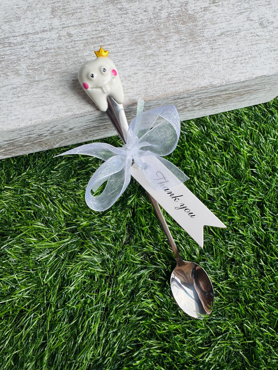 Spoon With Happy Tooth Decor - Etsy