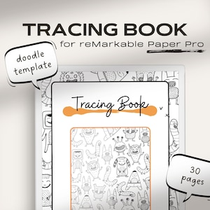 Doodle Tracing Book for Remarkable Paper Pro | Coloring Pages for ...