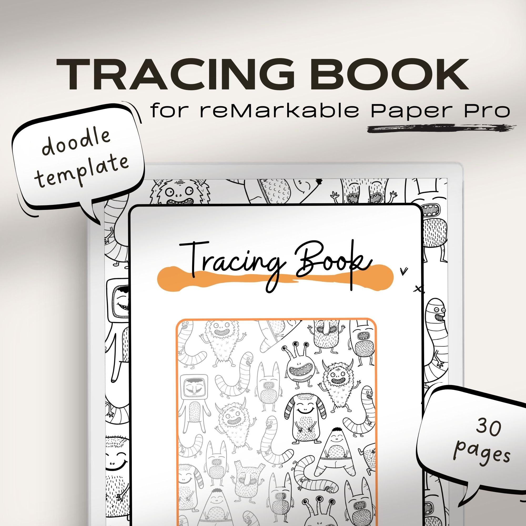 Doodle Tracing Book for Remarkable Paper Pro | Coloring Pages for ...