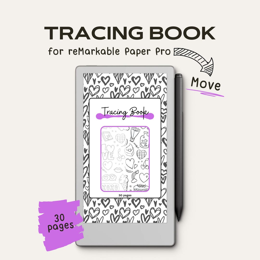 Doodle Tracing Book for Remarkable Paper Pro Move | Coloring Pages for ...