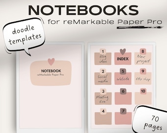 Notebook [grid] for Remarkable Paper Pro | Make Your Own Index ...