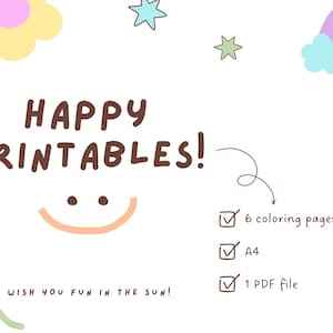 Happy Printables Printable Coloring Pages / Downloads / Digitale Doodle ...