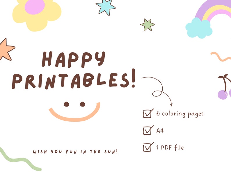 Happy Printables Printable Coloring Pages / Downloads / Digitale Doodle ...