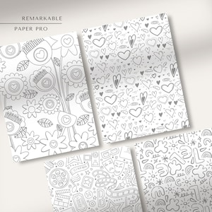 Doodle Tracing Book for Remarkable Paper Pro | Coloring Pages for ...