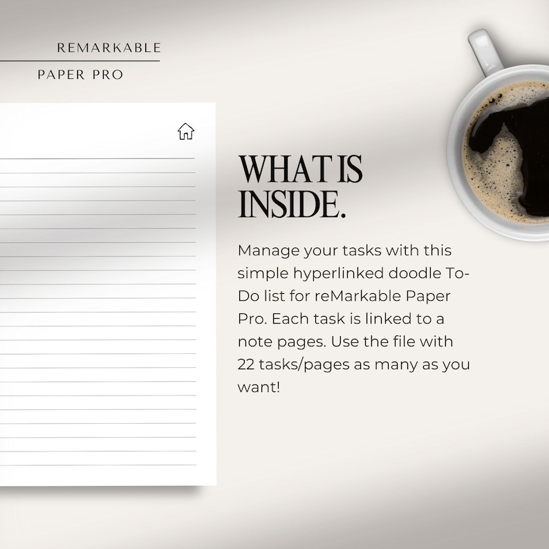 To-do List for Remarkable Paper Pro | Remarkable Task Tracker ...