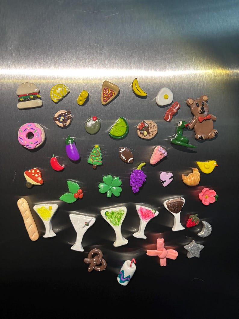 Handmade Clay Magnets (choose Any 2) - Etsy