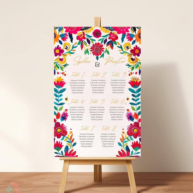 Seating Chart Talavera - Etsy