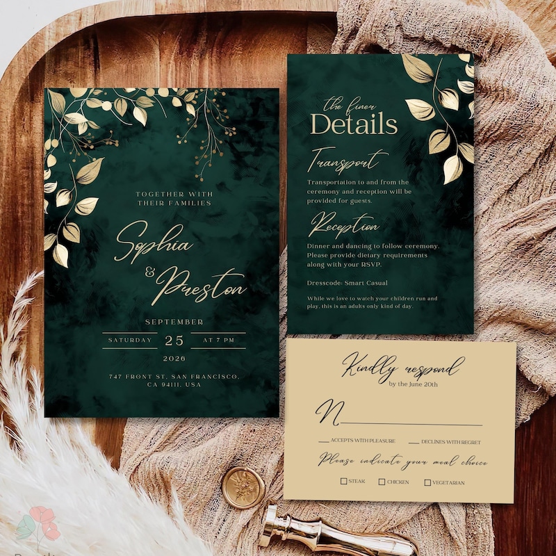 Forest Wedding Invitation - Etsy