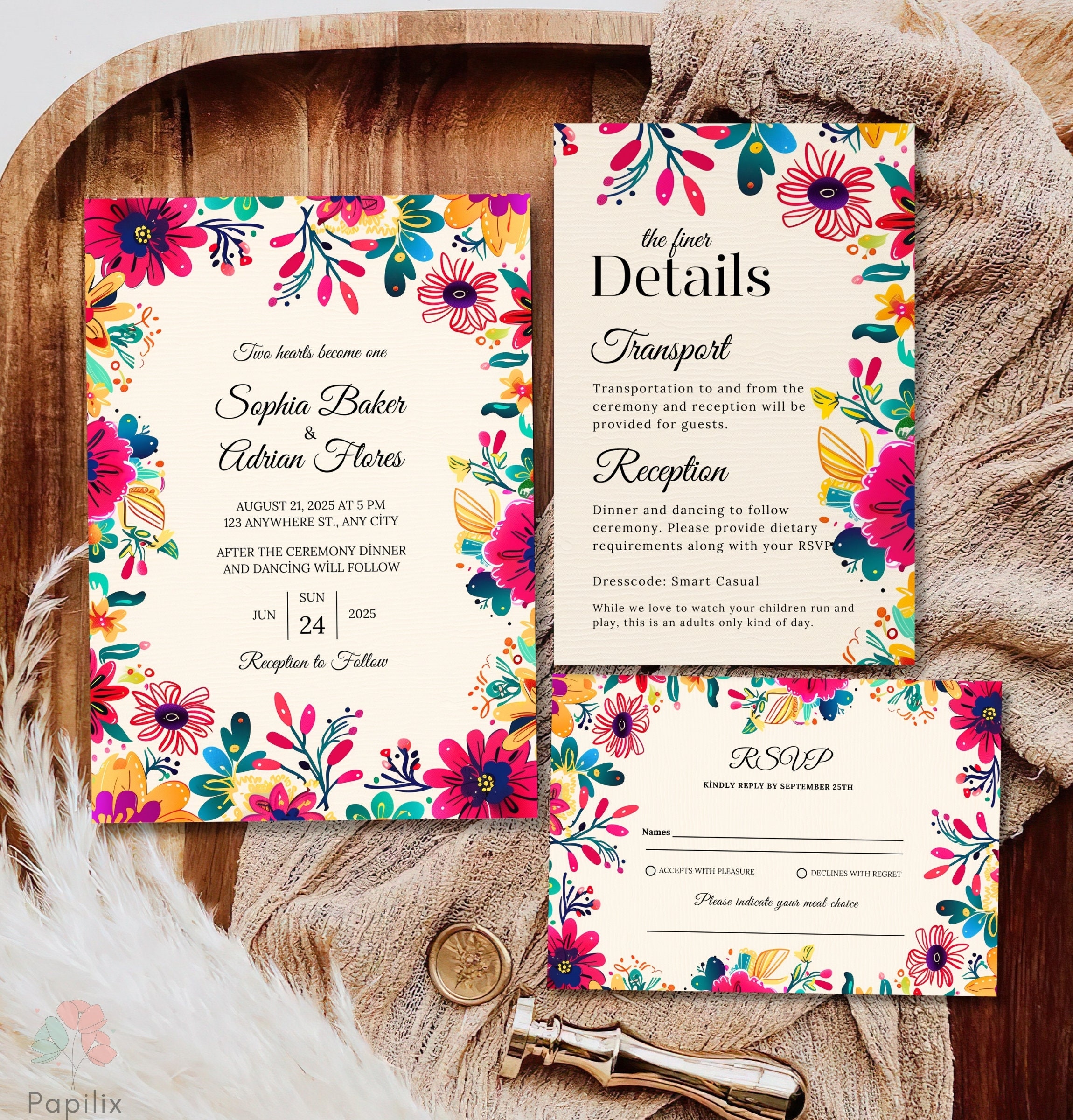 Invitaciones De Boda Mexicana