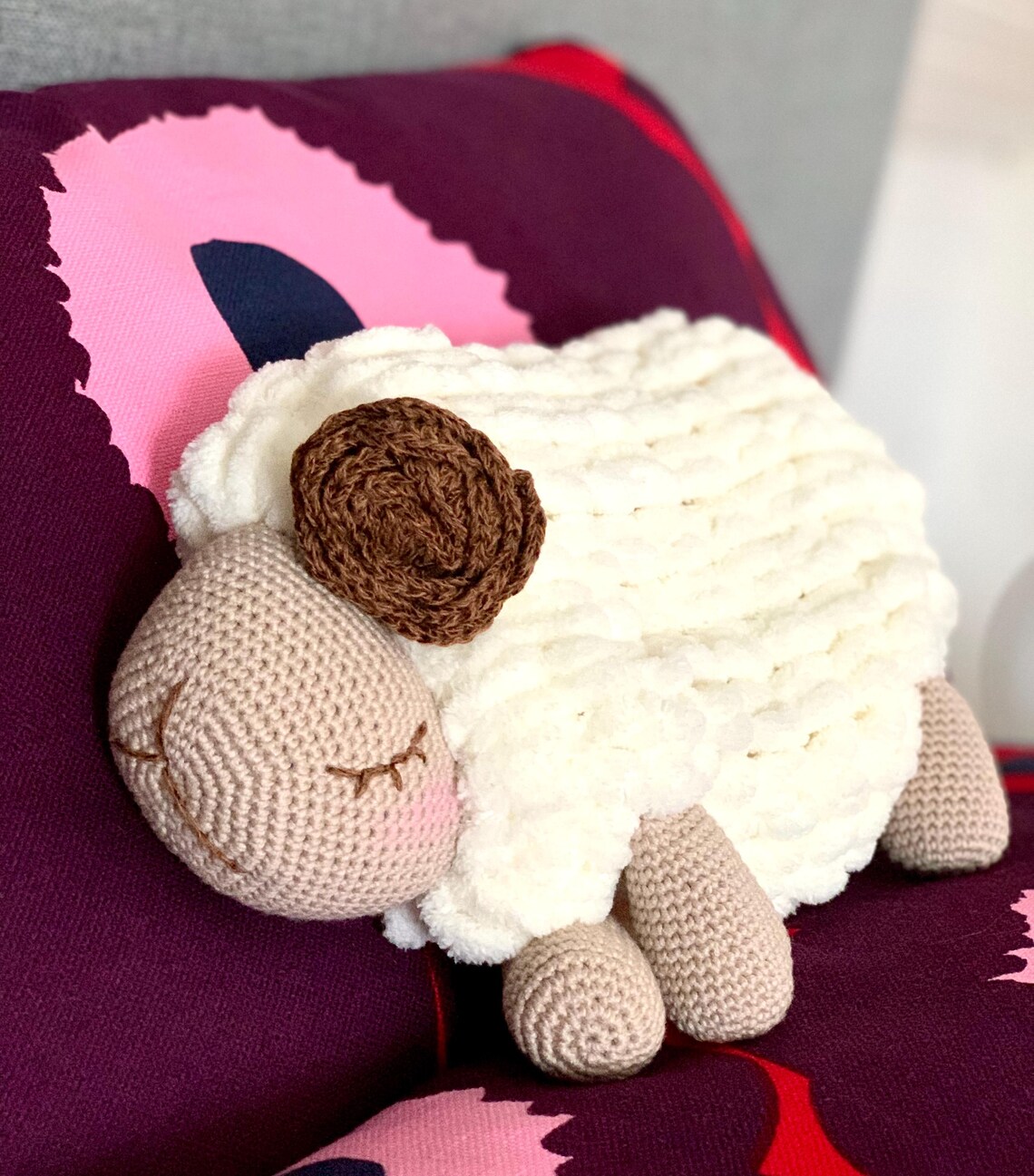 Pajama Holder Sheep Crochet Pattern – Rosa the Plush Toy | Amigurumi ...