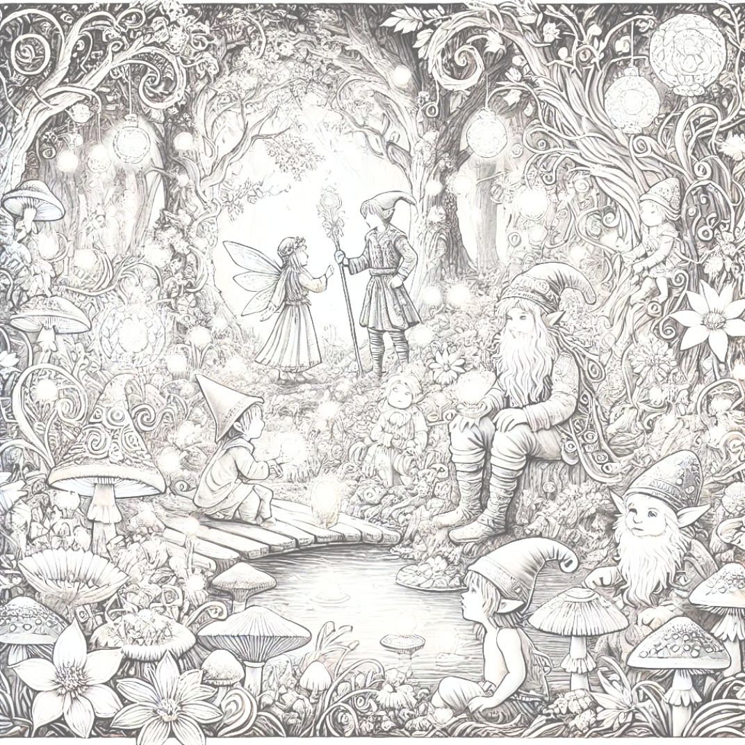 Enchanted Forest Creatures: Magical Coloring Pages 5 Detailed Designs ...