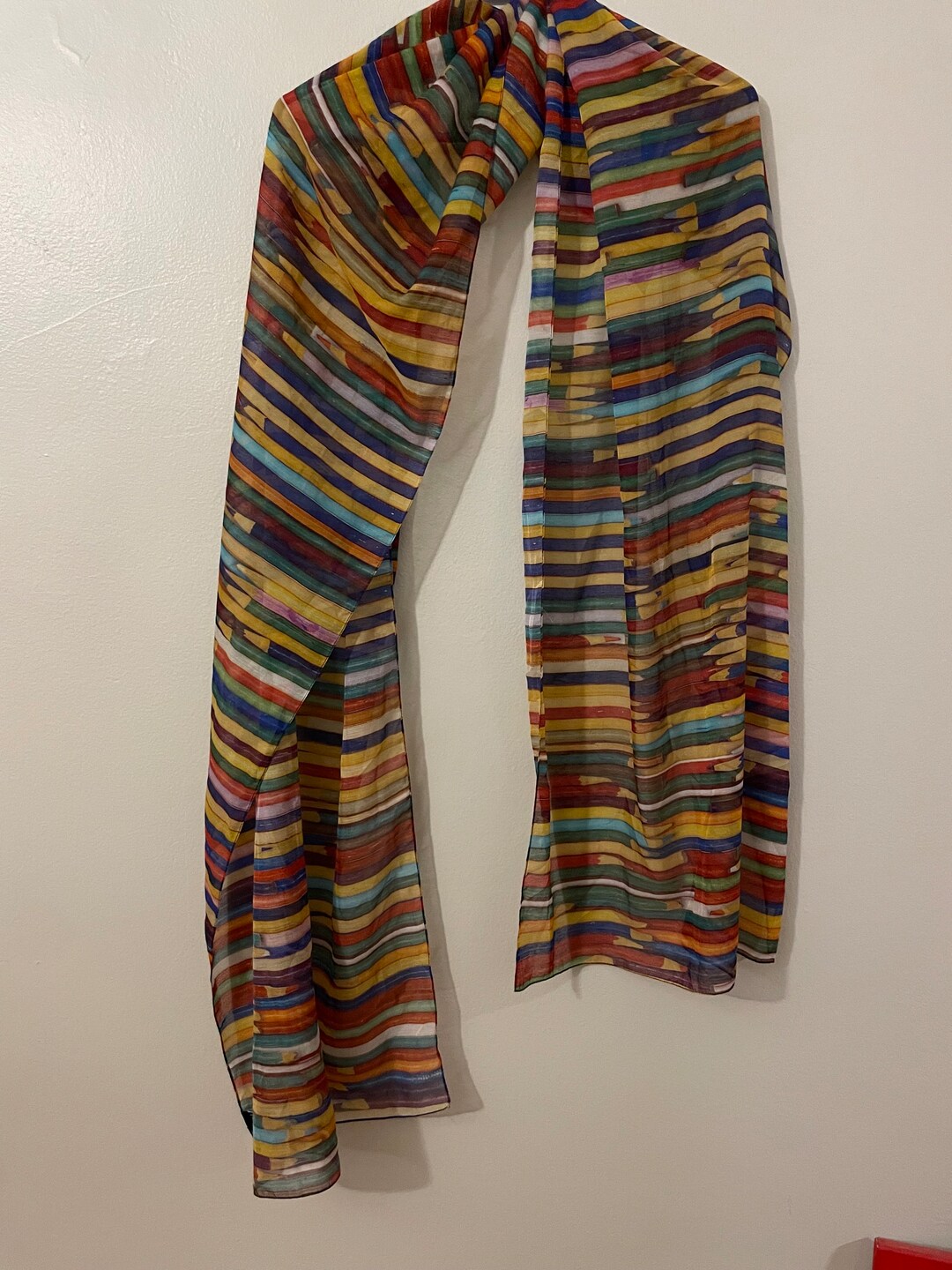 Abundantly Colorful Frank Lloyd Wright Scarf - Colored Pencils - MOMA ...