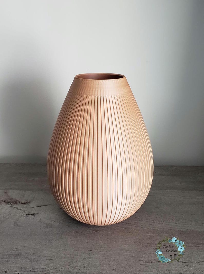 Serene Oasis Vase | 3D Printed Wood Infused PLA | Serenity Collection ...