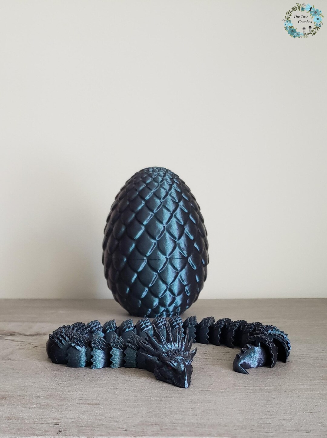 3D Printed Basilisk With Egg | Articulated Mythical Creature | Fantasy ...