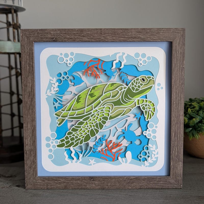 Turtle Picture Frame - Etsy