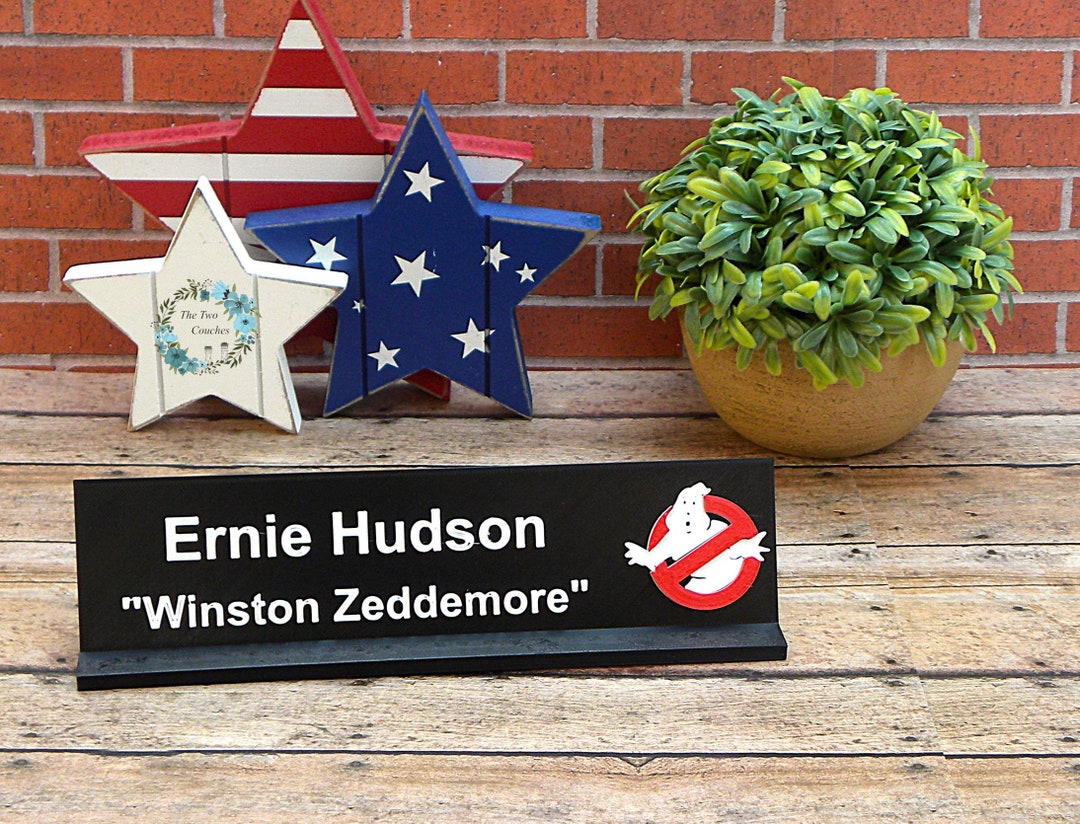 Ghostbusters 3D Printed PLA Custom Nameplate Home Office Classroom ...