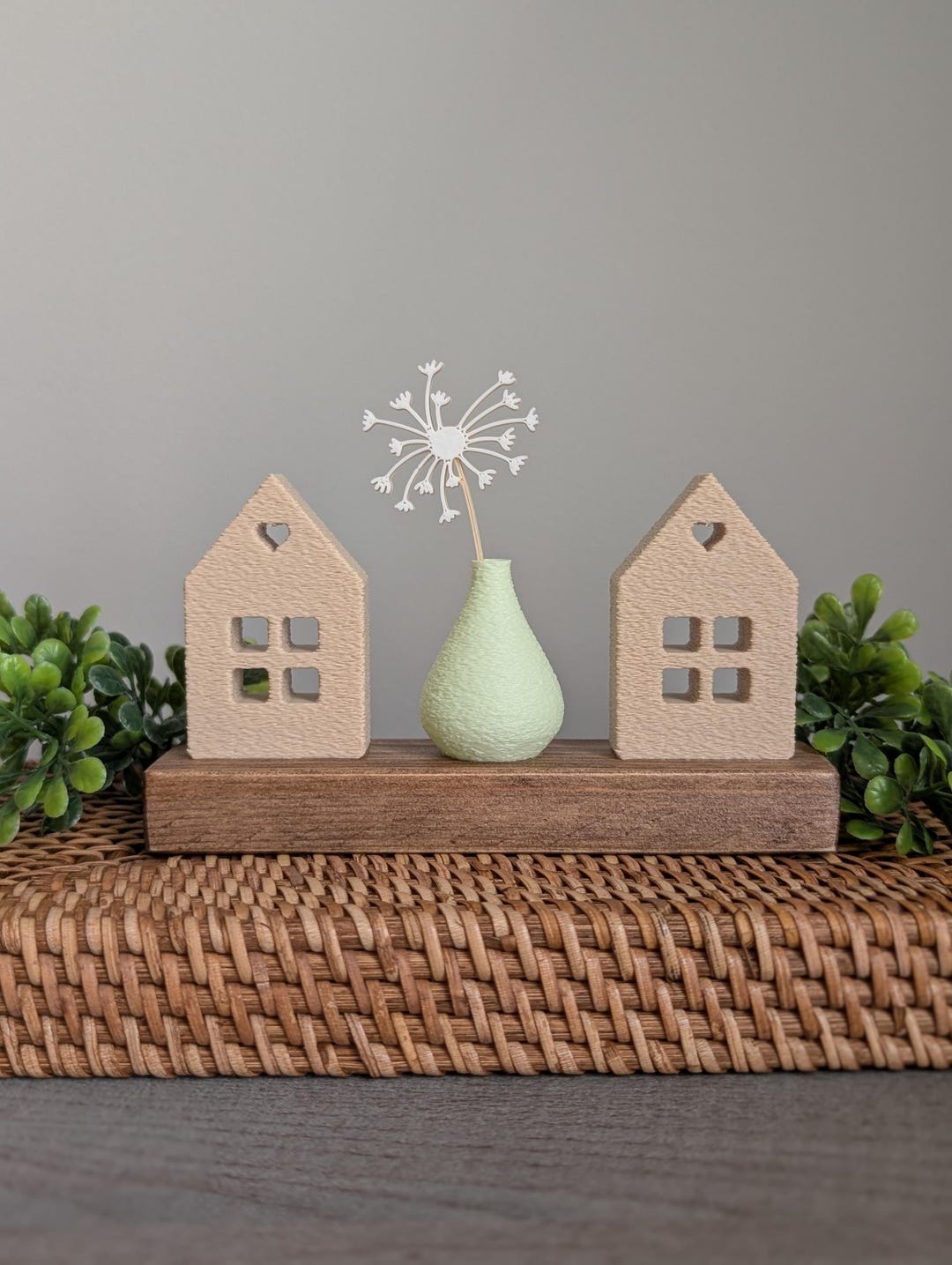 Rustic Farmhouse Home Decor 3D Printed Scandinavian Village Decor ...