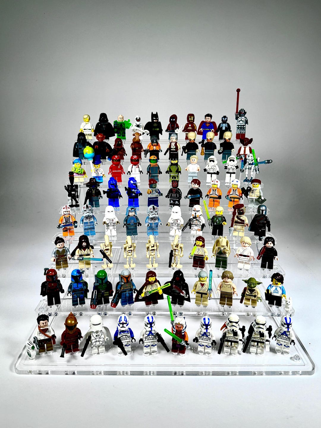 Display Stand for LEGO® Minifigures - 80-figure Clear Acrylic Stand - Etsy