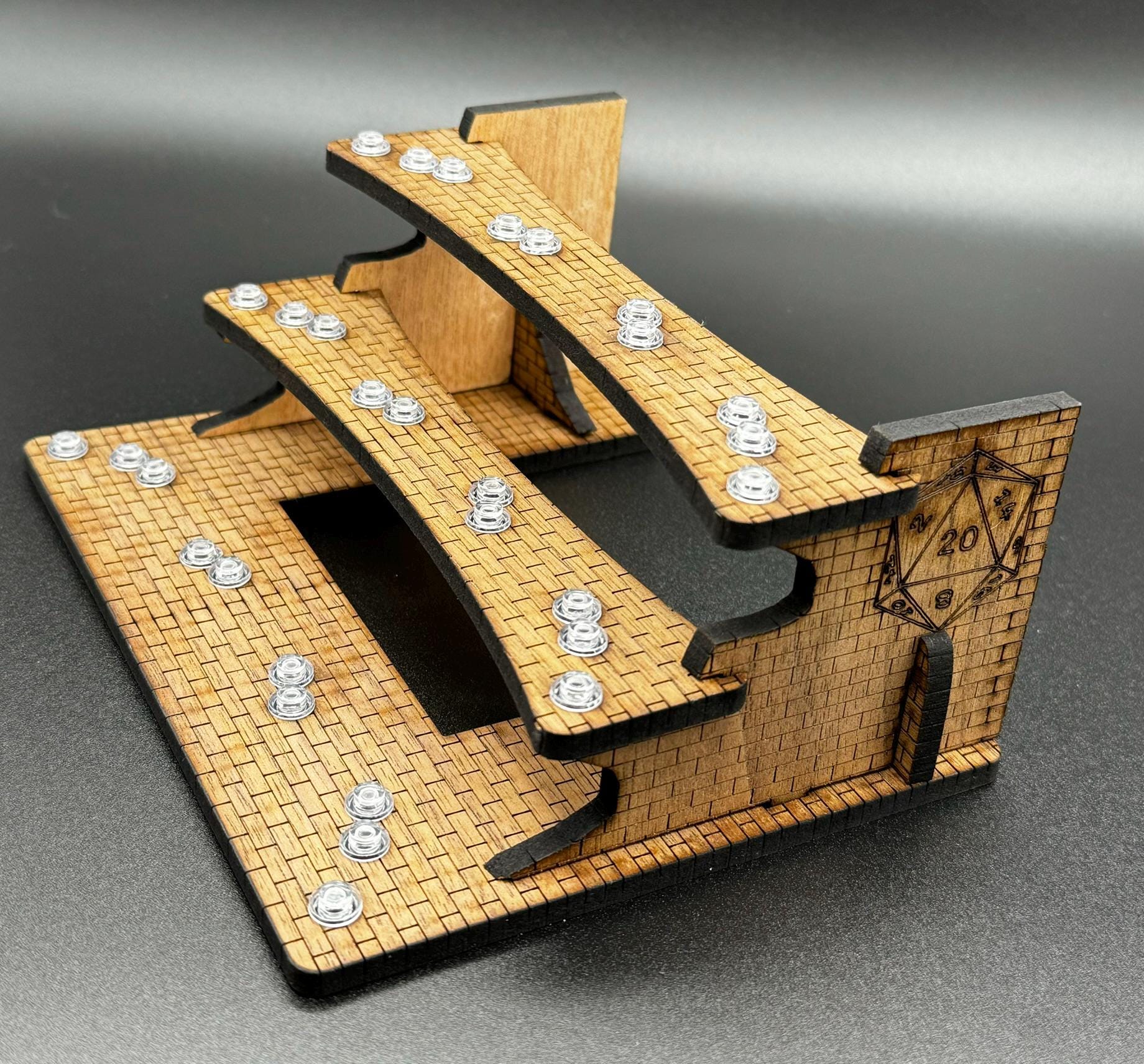 Wooden 12 Minifigure Display Stand Designed for Lego® Dungeons ...