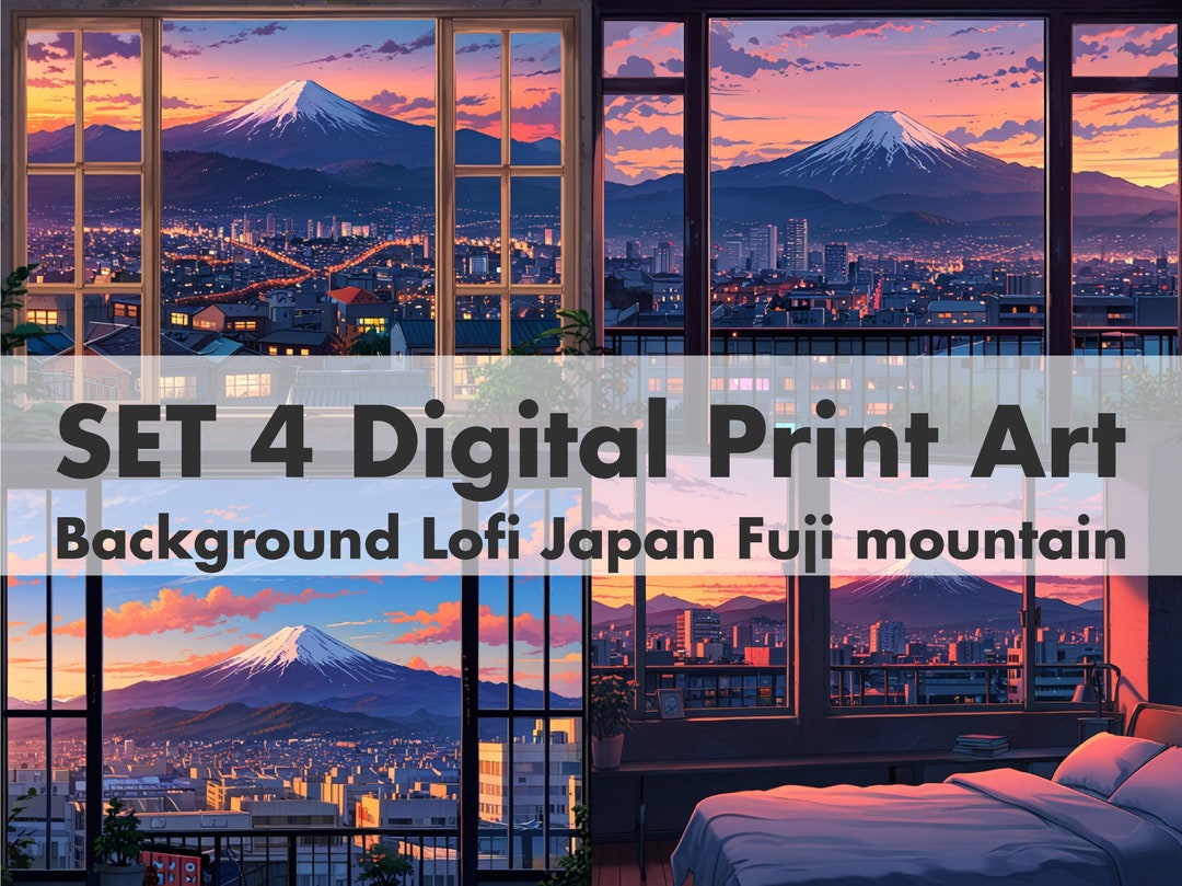 Lofi Anime Aesthetic Japanese Pixel Art Poster | Digital Download ...