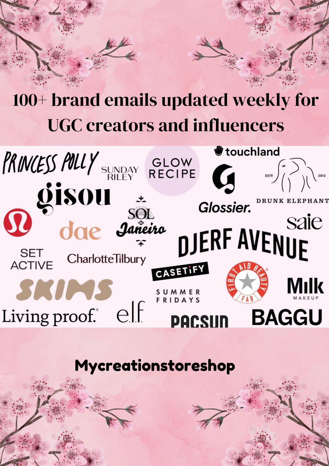 BRAND UGC EMAIL List 100+ Emails for Ugc Creators and Influencers - Etsy